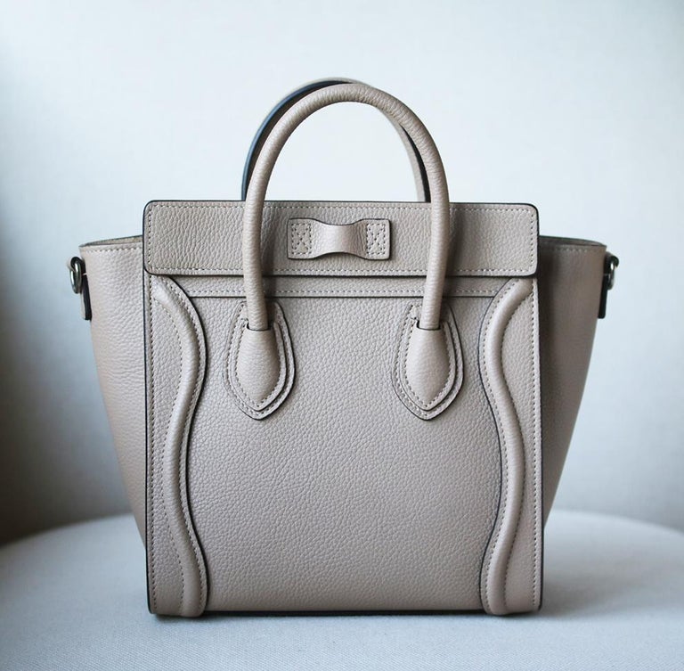 Céline Drummed-Calfskin Nano Luggage Bag at 1stDibs