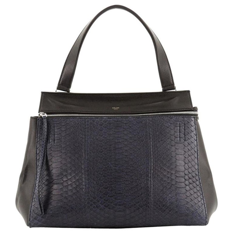Celine Edge Bag Python and Leather Medium at 1stDibs