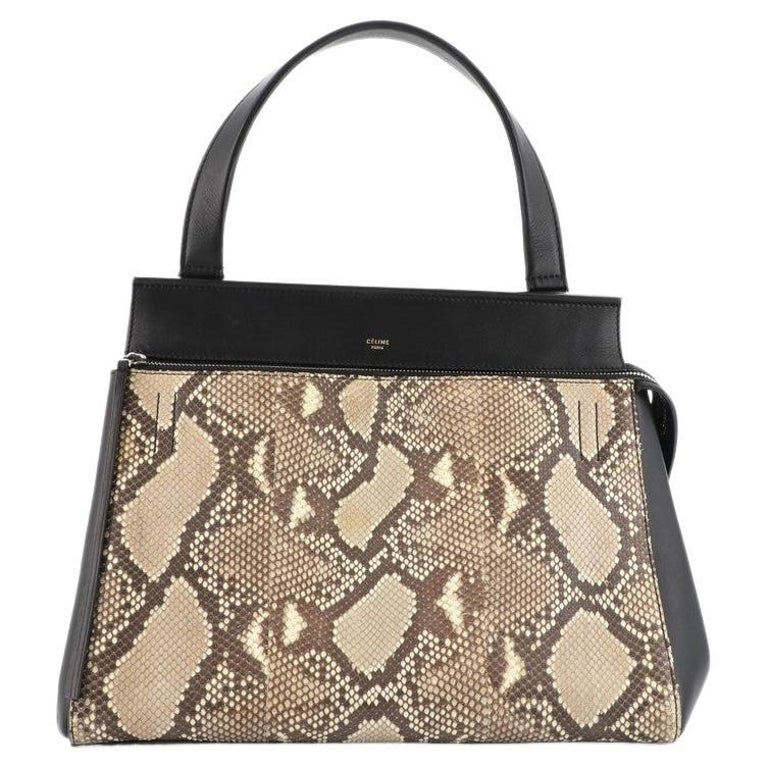 Celine Edge Bag Python and Leather Medium at 1stDibs