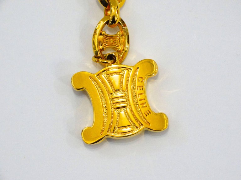 Celine Gold Chain Belt at 1stDibs