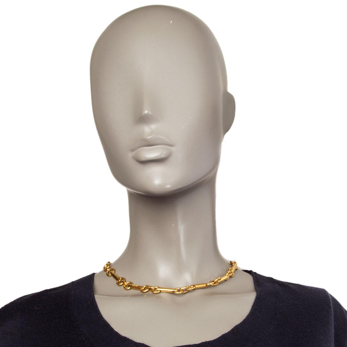 CELINE gold-plated Chain-Link Necklace at 1stDibs