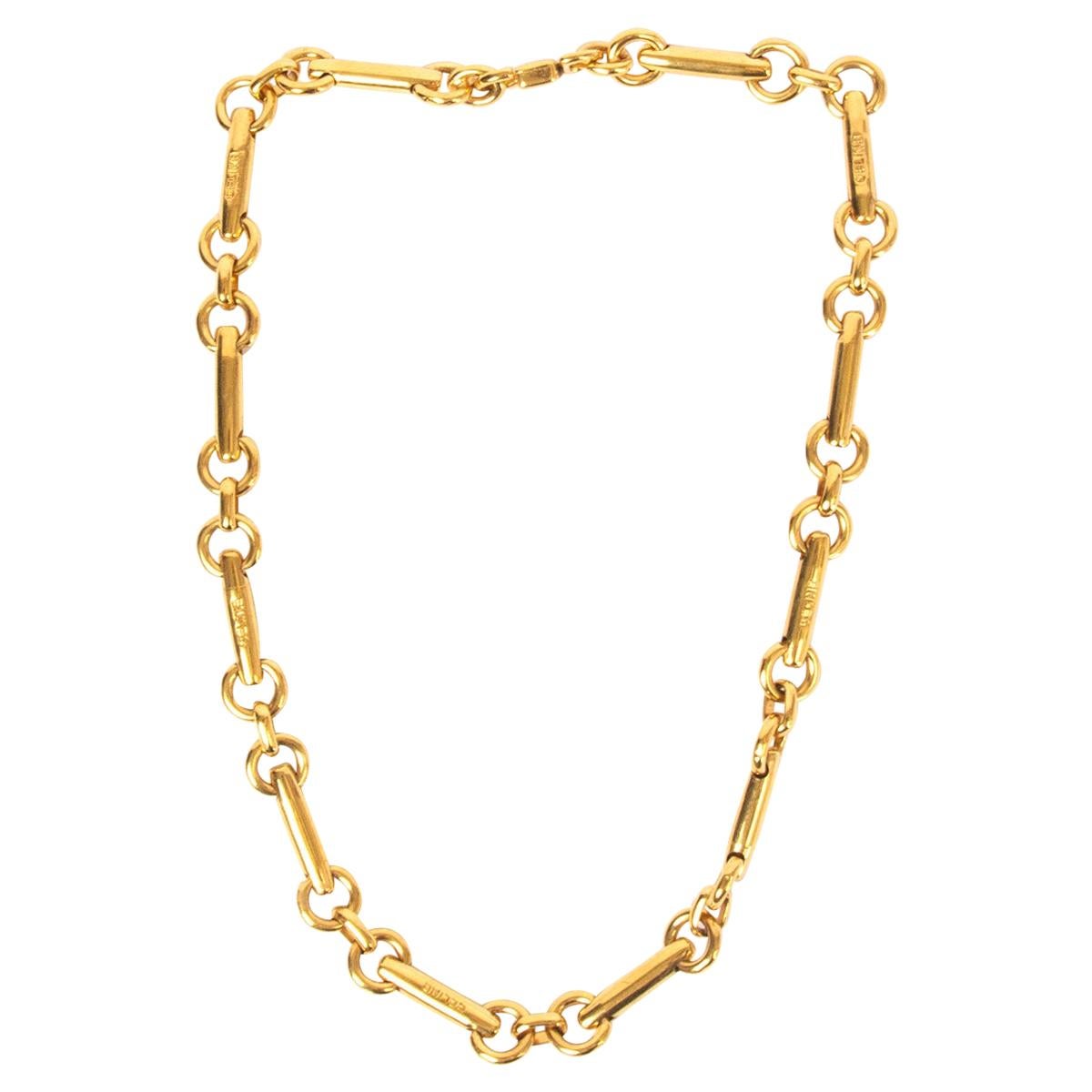 CELINE gold-plated Chain-Link Necklace at 1stDibs