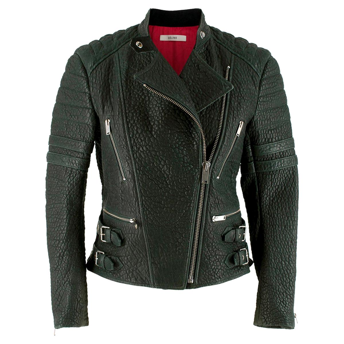 CELINE by PHOEBE PHILO black leather jacket at 1stDibs | celine leather ...