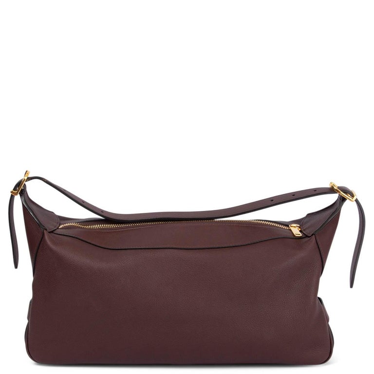 CELINE Hickory brown leather ROMY MEDIUM Shoulder Bag at 1stDibs