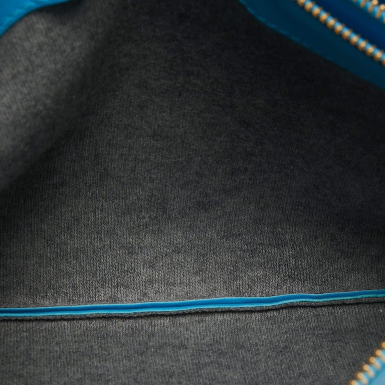 Celine Light Blue Leather Trio Crossbody Bag For Sale at 1stDibs