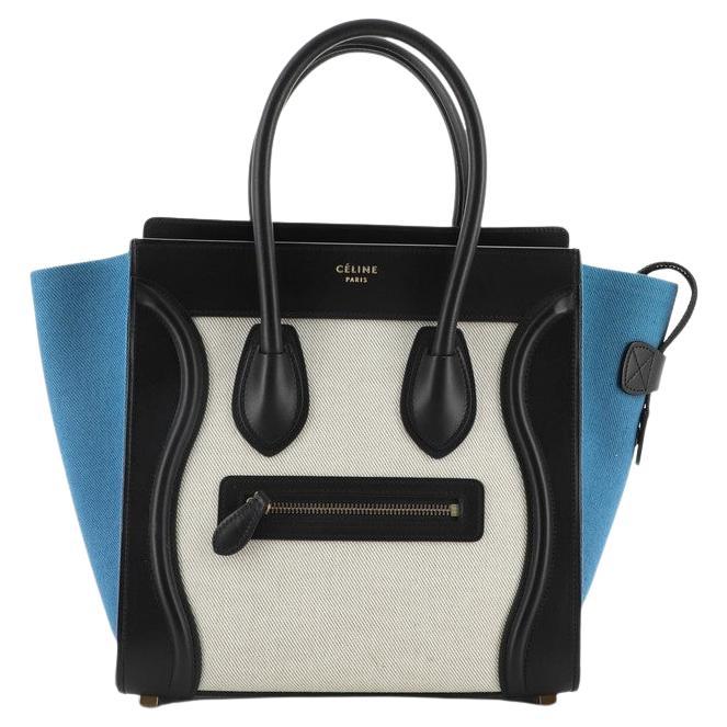 Celine Brown Monogram Logo Hand Bag For Sale at 1stDibs