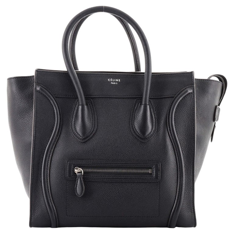 Celine Luggage Bag Grainy Leather Mini For Sale at 1stDibs