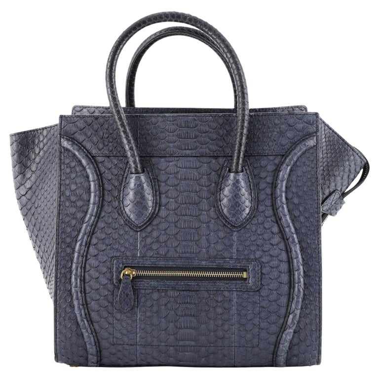 Mini-Gepäcktasche von Celine aus Python im Angebot bei 1stDibs