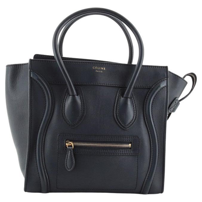 Celine Brown Monogram Logo Hand Bag For Sale at 1stDibs