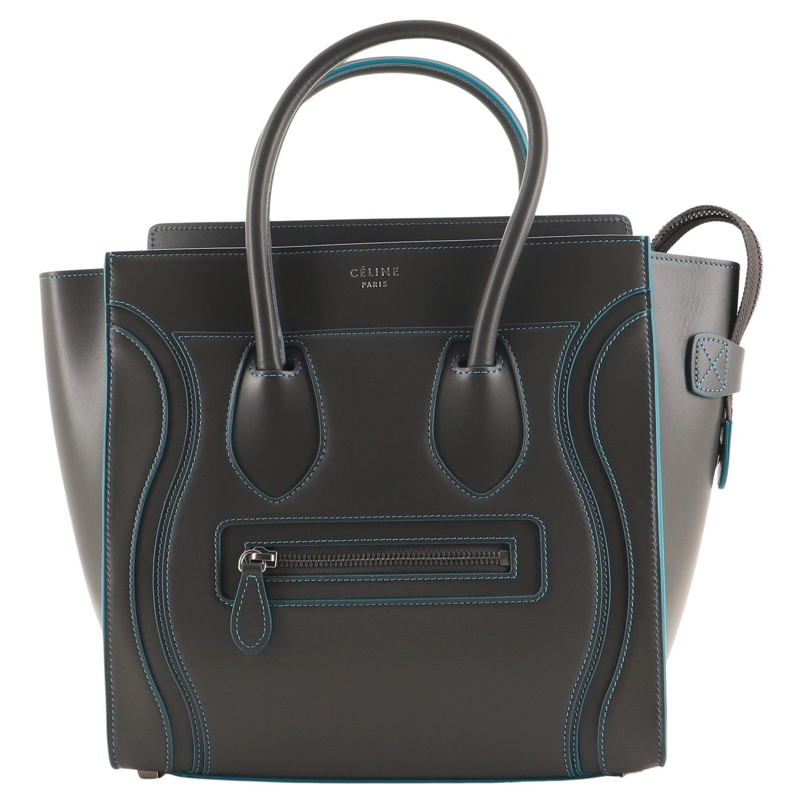 Celine Luggage Handbag Tweed Mini at 1stDibs | celine nano luggage ...
