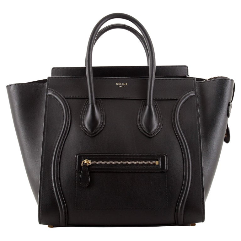 Celine Luggage Bag Smooth Leather Mini For Sale at 1stDibs