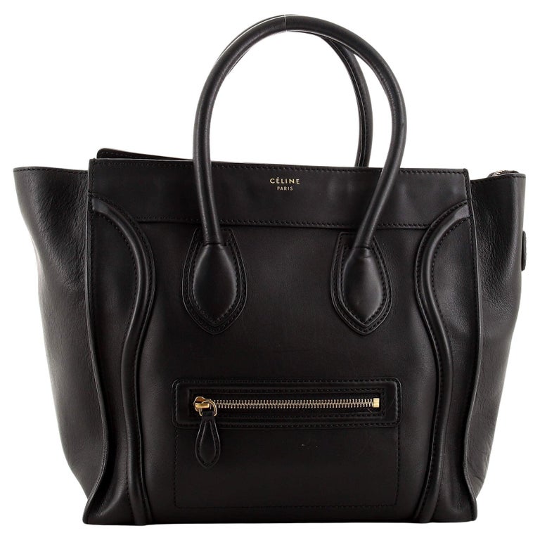 Celine Luggage Bag Smooth Leather Mini at 1stDibs