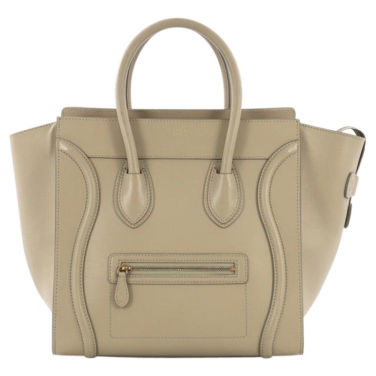 Celine Luggage Handbag Smooth Leather Mini at 1stDibs