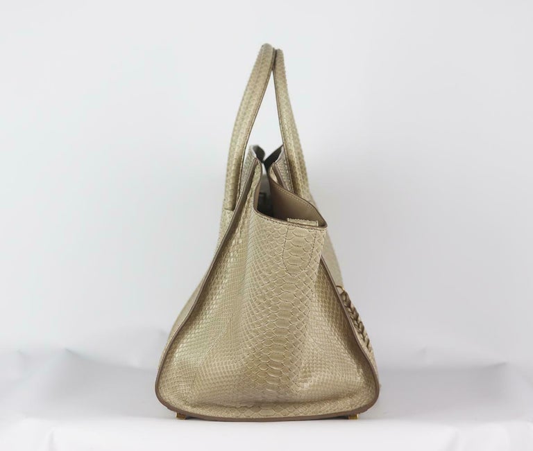 Celine Medium Python Phantom Luggage Tote Bag For Sale at 1stDibs