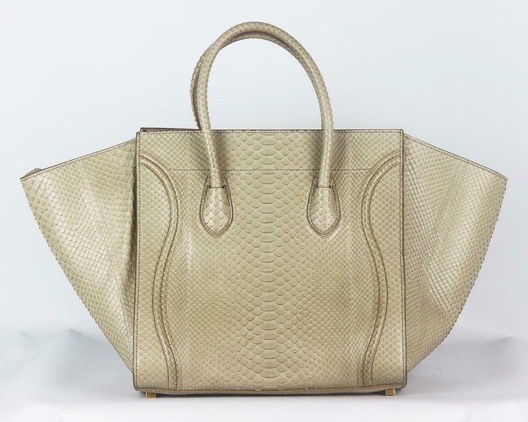 Celine Medium Python Phantom Luggage Tote Bag For Sale at 1stDibs
