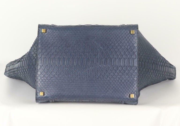 Celine Medium Python Phantom Luggage Tote Bag at 1stDibs