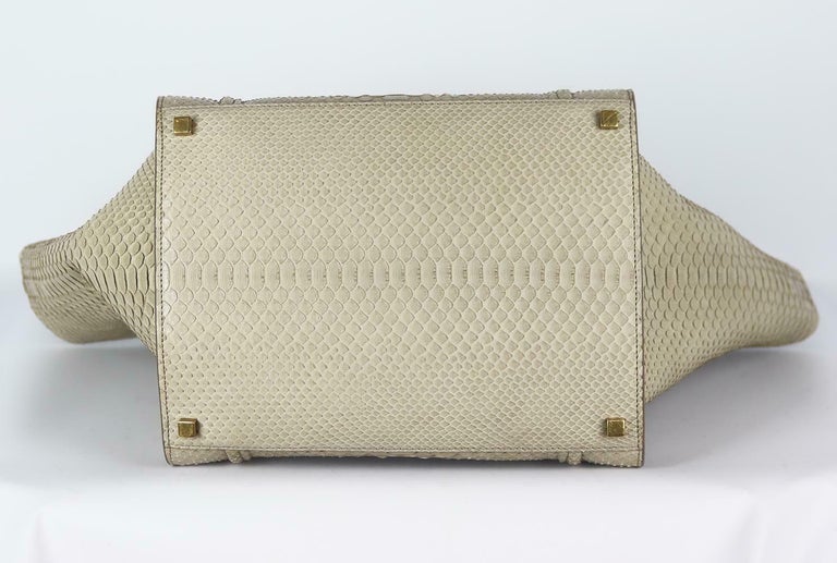 Celine Medium Python Phantom Luggage Tote Bag For Sale at 1stDibs