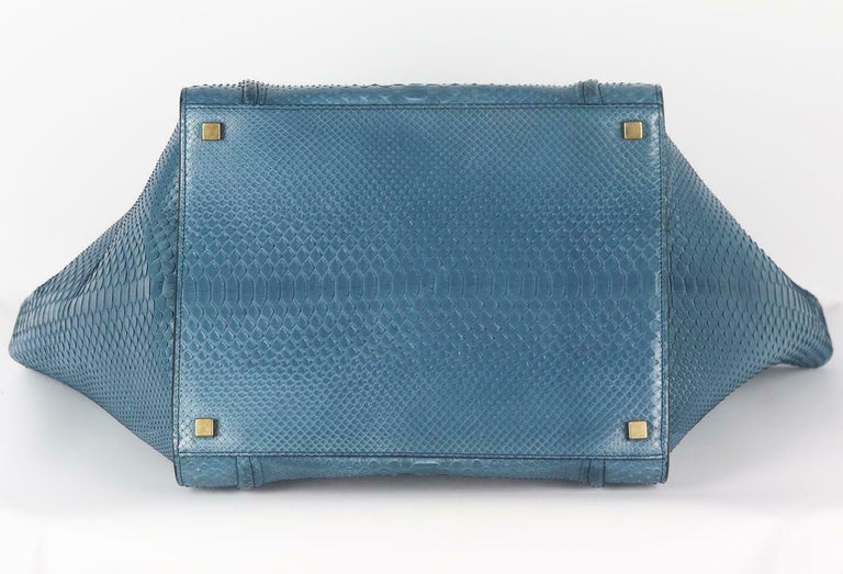 Celine Medium Python Phantom Luggage Tote Bag For Sale at 1stDibs