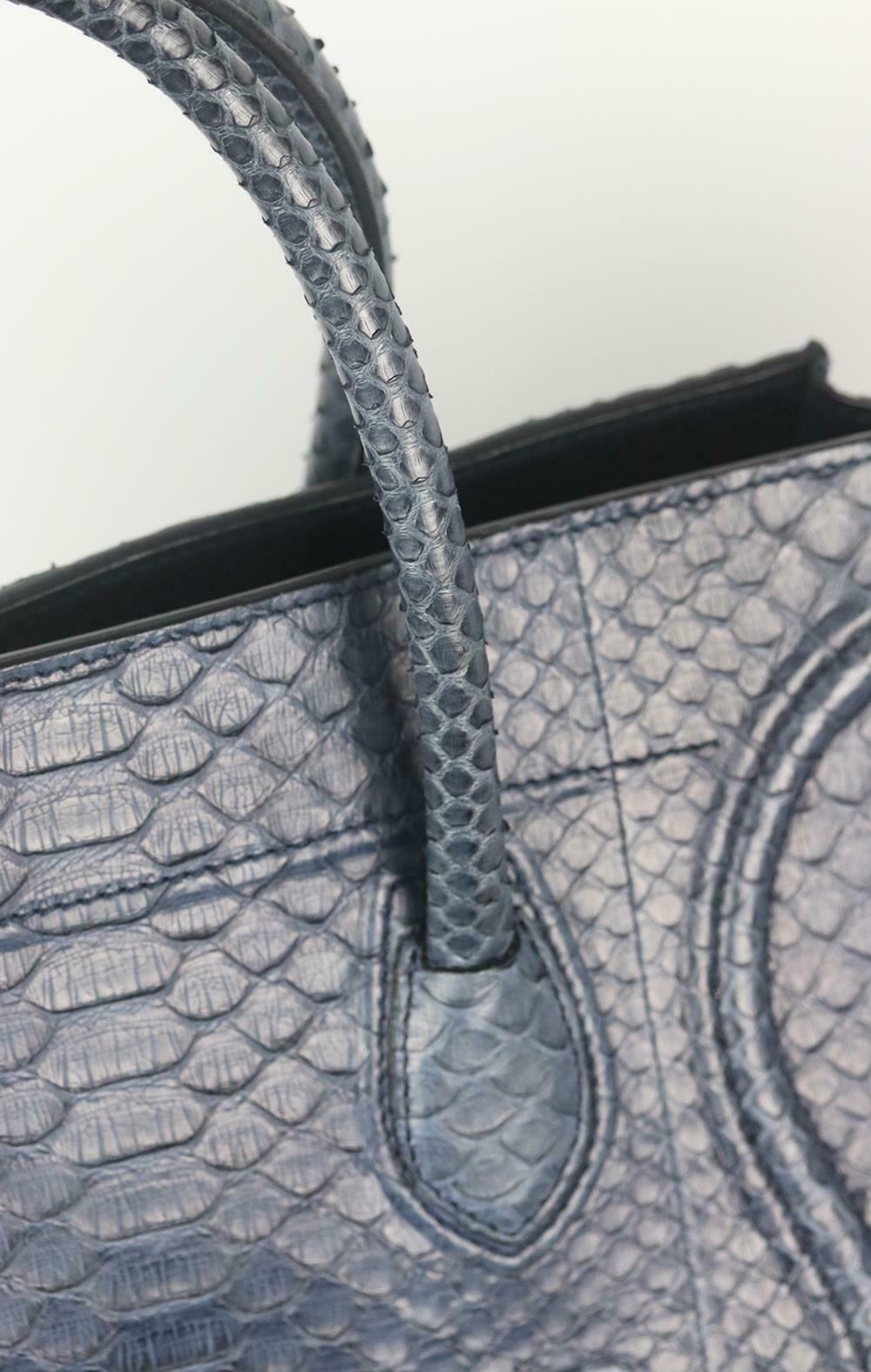 Celine Medium Python Phantom Luggage Tote Bag at 1stDibs
