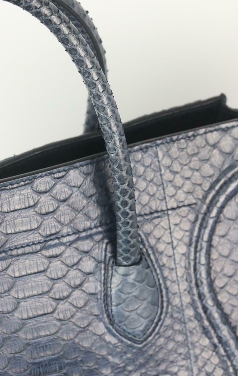 Celine Medium Python Phantom Luggage Tote Bag at 1stDibs