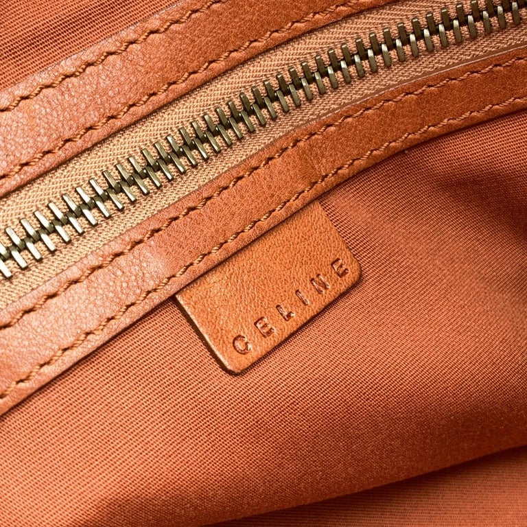 Celine Multicolor Striped Canvas and Leather Tote Bag Handbag For Sale ...