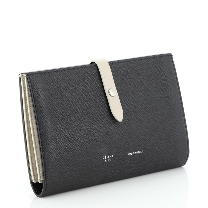 Celine Multifunction Strap Wallet Leather Large at 1stDibs