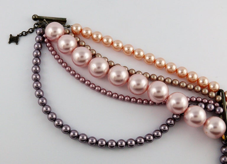 Celine Multistrand Pearl Necklace For Sale at 1stDibs | celine pearl ...