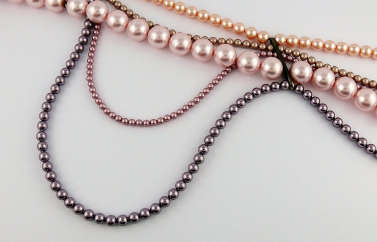 Celine Multistrand Pearl Necklace For Sale at 1stDibs | celine pearl ...