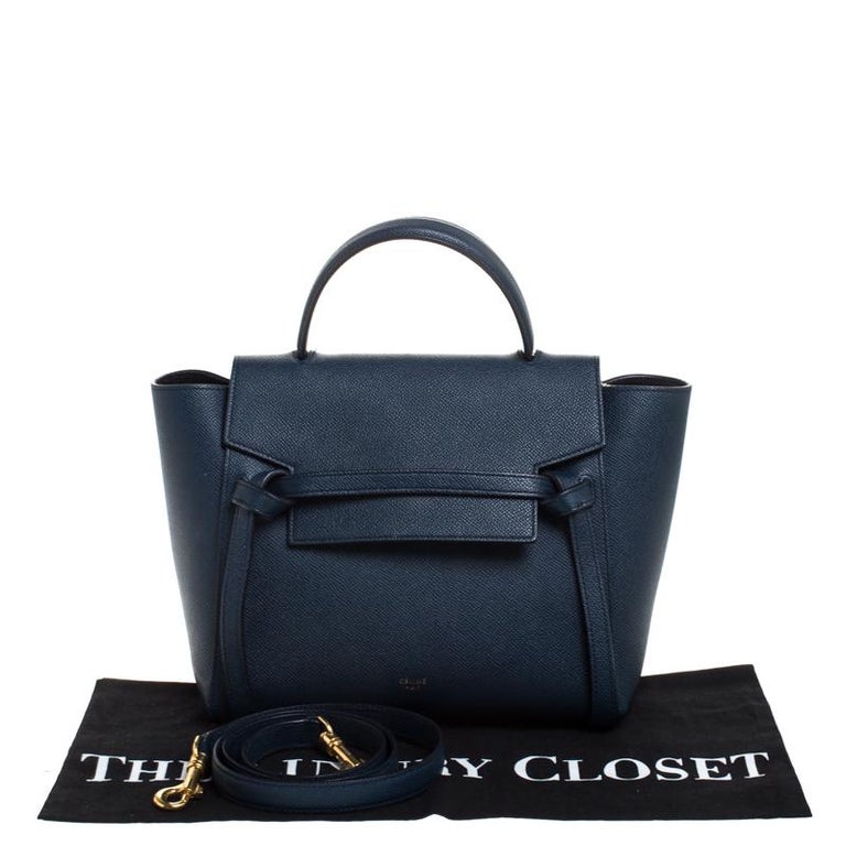 Celine Navy Blue Leather Belt Bag For Sale at 1stDibs | celine belt bag ...