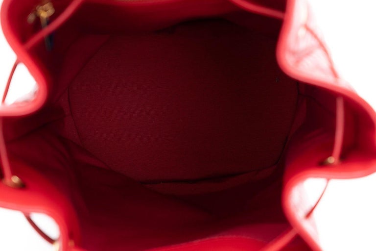 Celine New Red Leather Backpack For Sale at 1stDibs