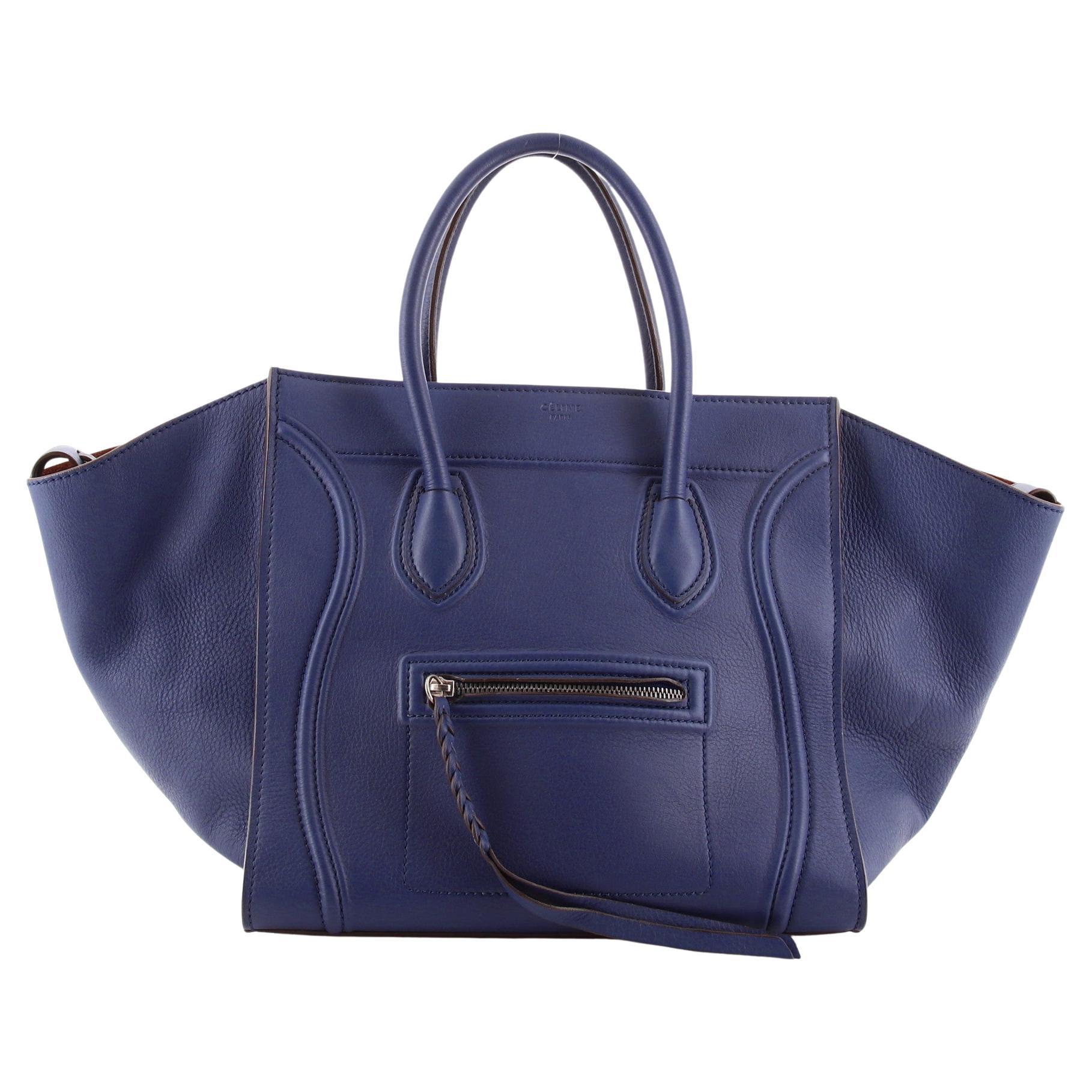 Celine Luggage Bag Grainy Leather Nano at 1stDibs