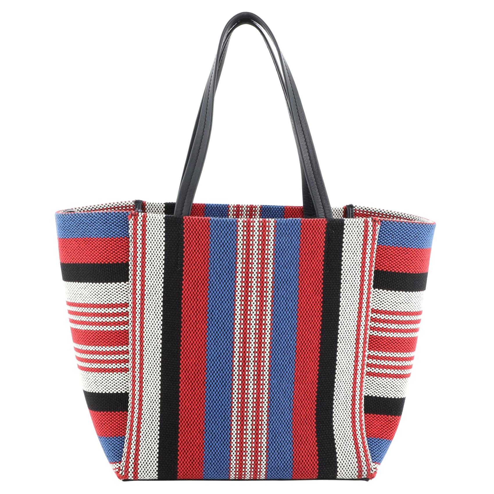 Celine Phantom Cabas Tote Woven Cotton Small at 1stDibs