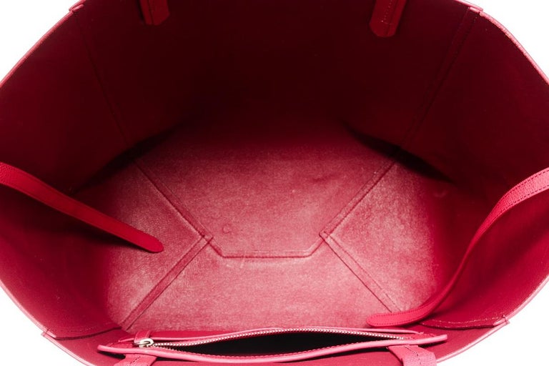 Celine Pink Leather Phantom Cabas Tote Bag For Sale at 1stDibs