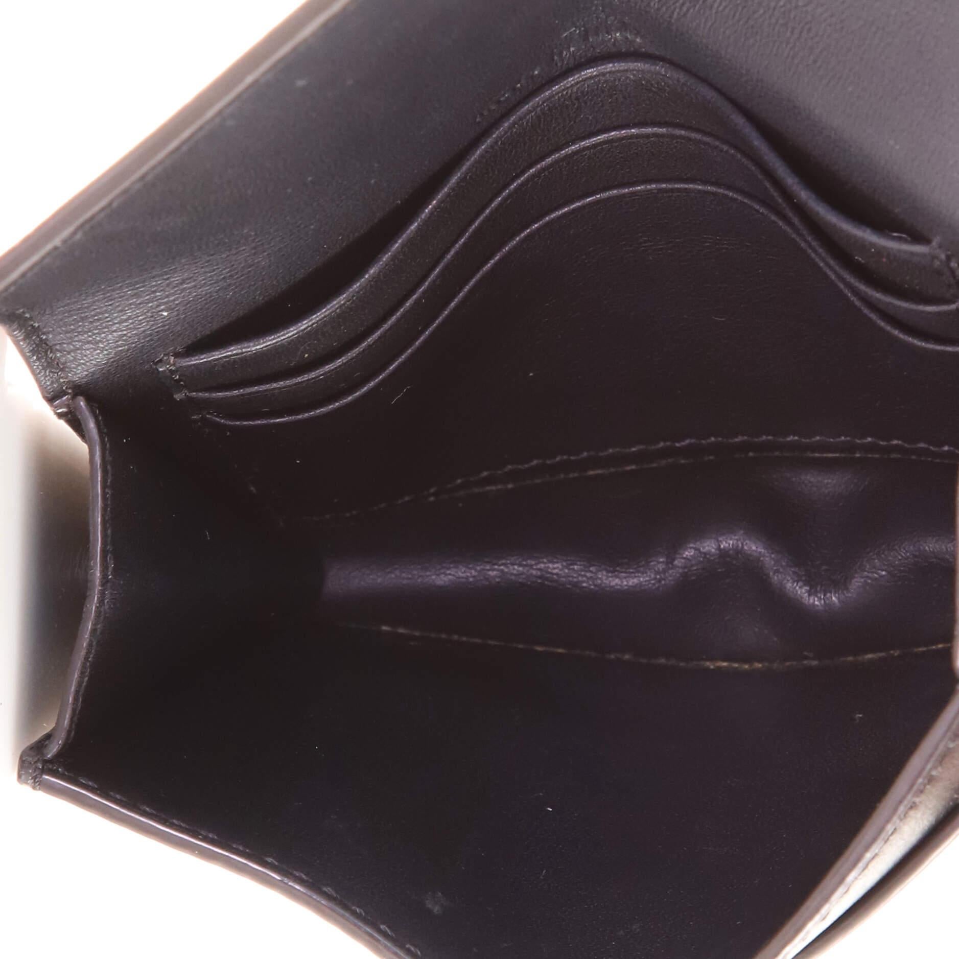 Celine Pocket Envelope Wallet Leather Compact For Sale at 1stDibs