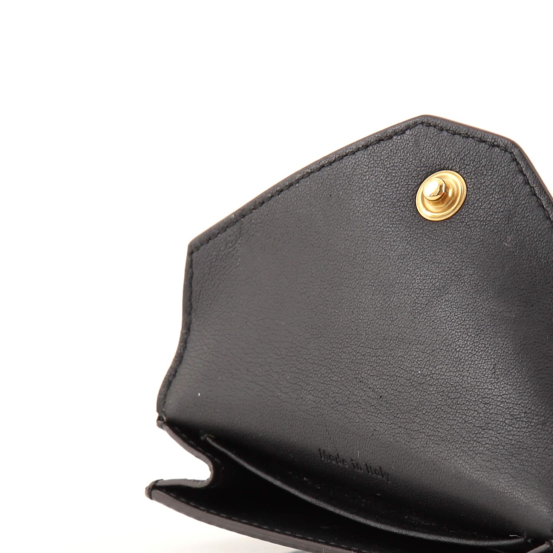 Celine Pocket Envelope Wallet Leather Compact For Sale at 1stDibs