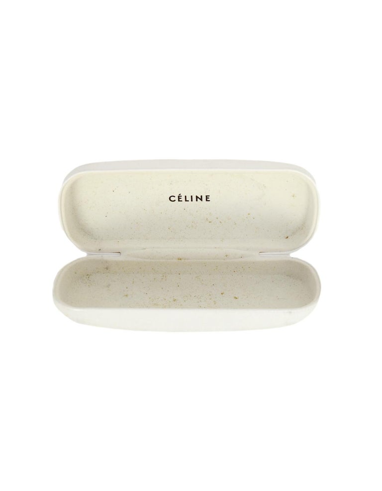 Celine Red Acetate Square Frame Sunglasses For Sale at 1stDibs