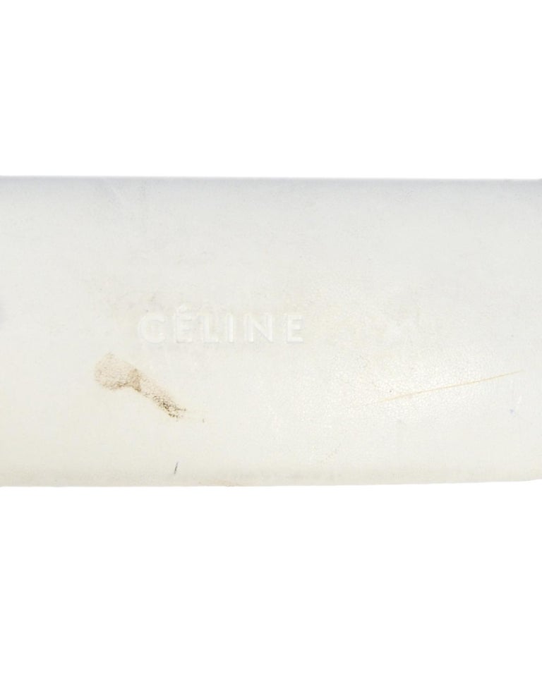 Celine Red Acetate Square Frame Sunglasses For Sale at 1stDibs