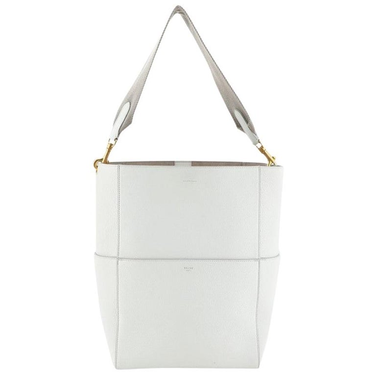Celine Sangle Seau Bag Calfskin Large at 1stDibs | celine sangle white