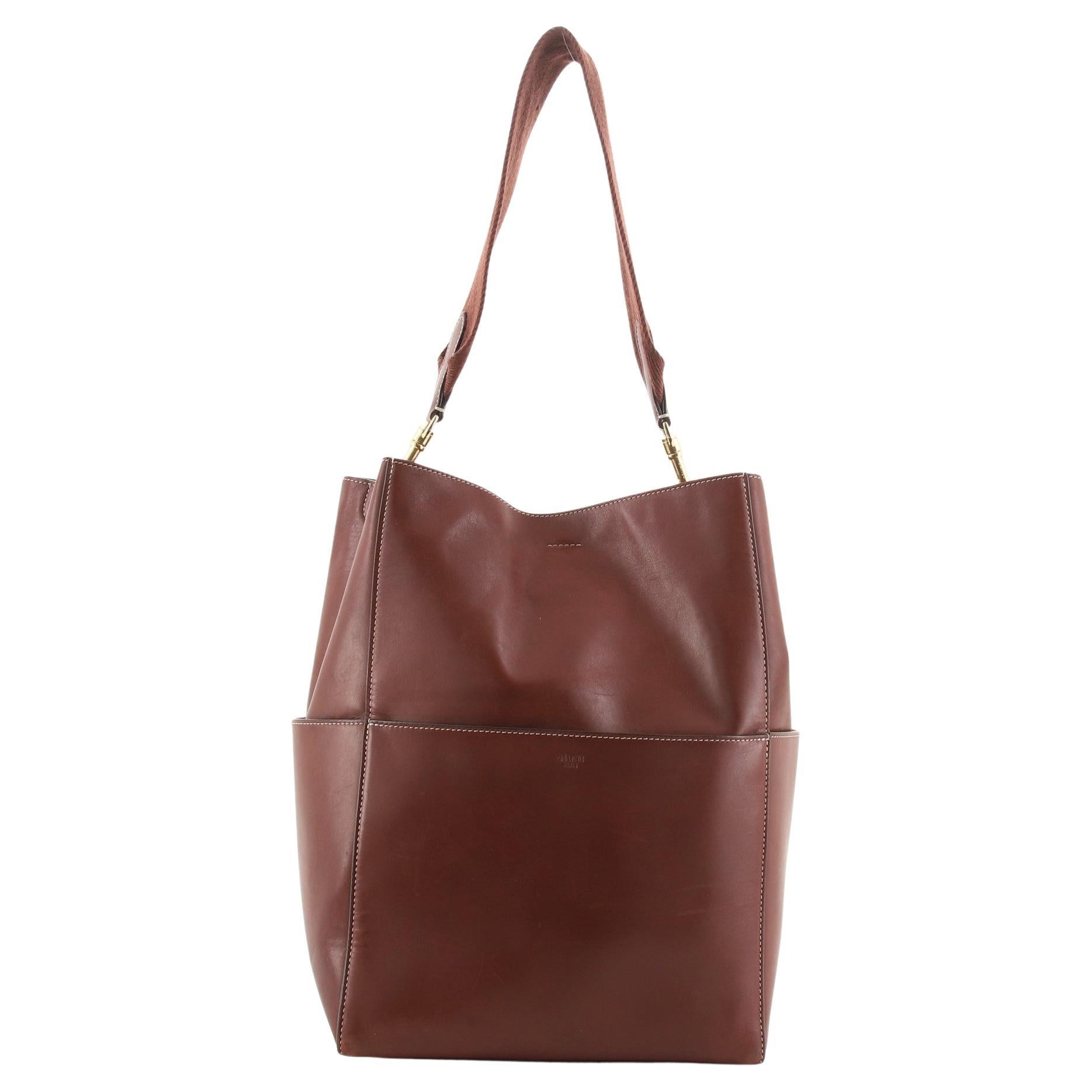 Celine Sangle Seau Bag Suede Large at 1stDibs