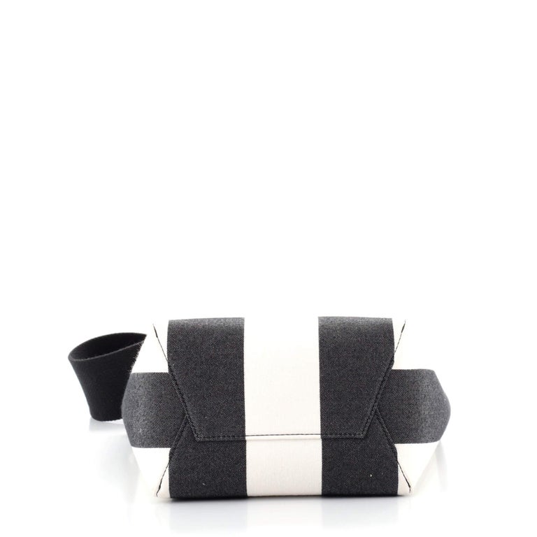 Celine Sangle Seau Bag Striped Canvas Small at 1stDibs