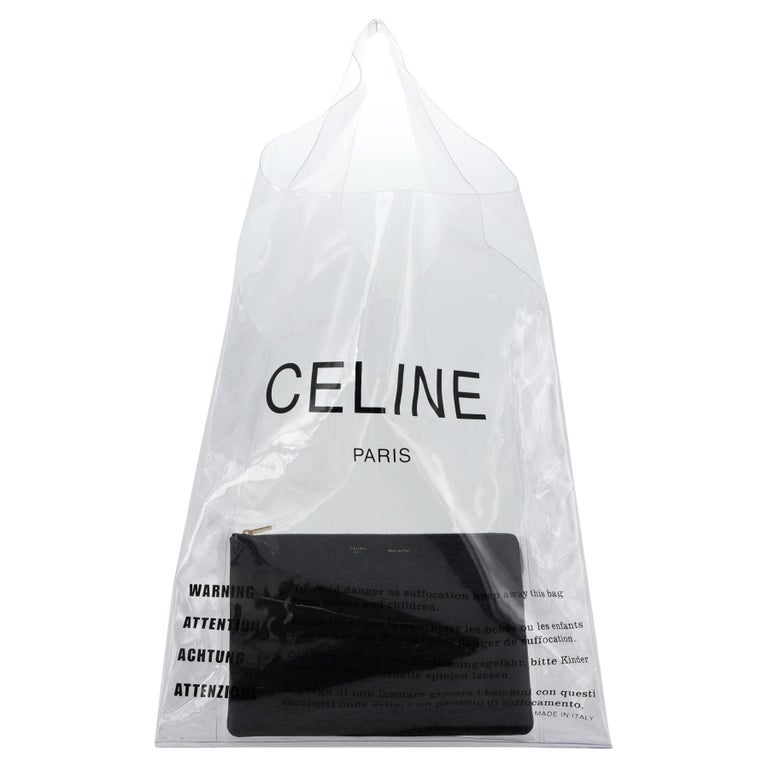 Celine Shopping Bag PVC and Leather at 1stDibs