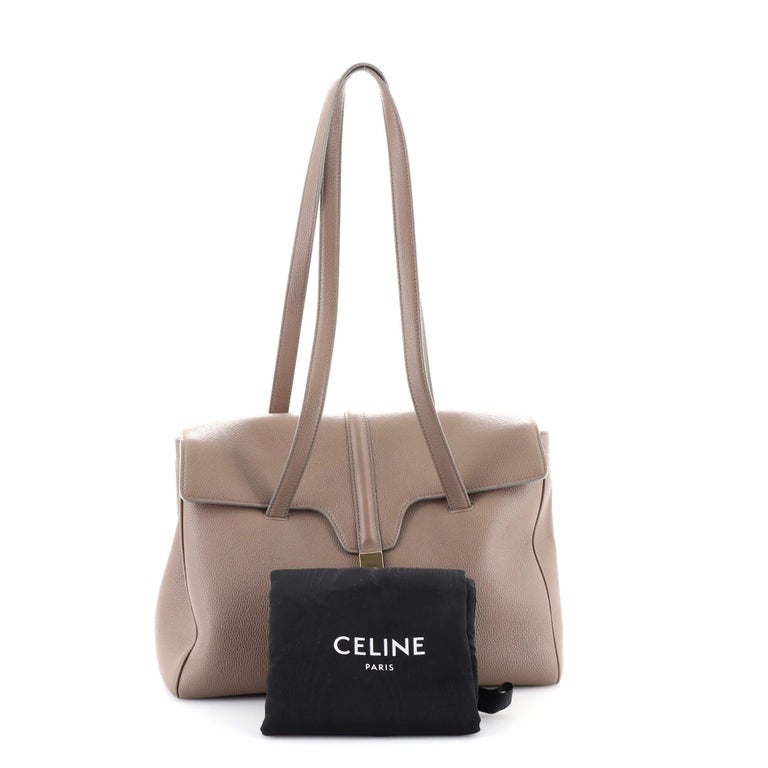 Celine Soft 16 Bag Grained Calfskin Medium at 1stDibs