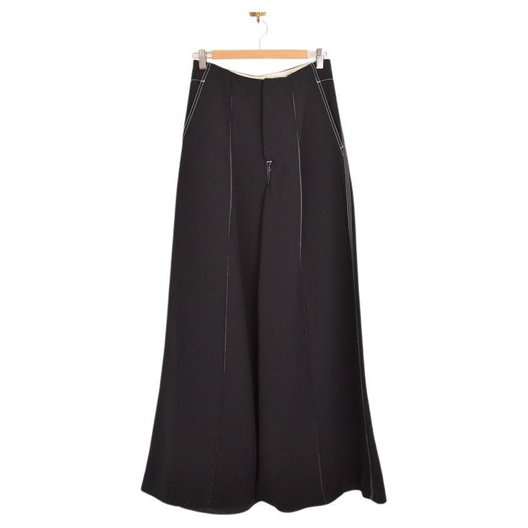 Céline Ss/2015 Runway Black Gigantic Flares Bell Bottom Trousers For ...
