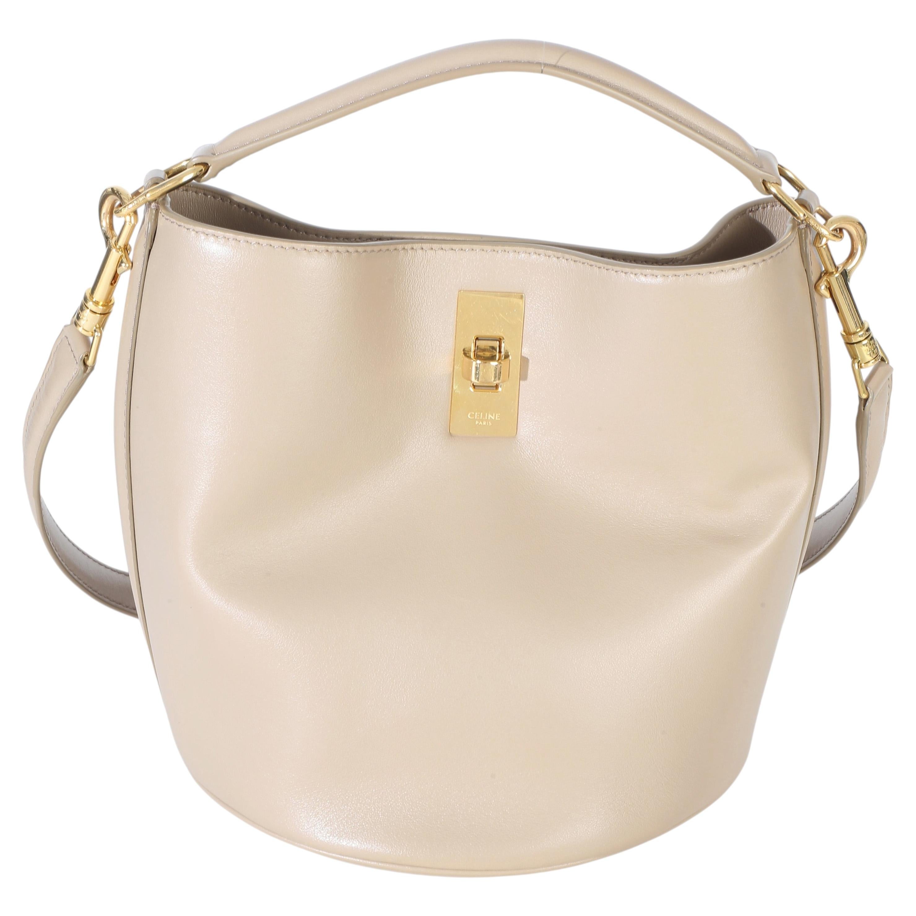Celine Tan Smooth Calfskin Teen Bucket 16 Bag For Sale at 1stDibs