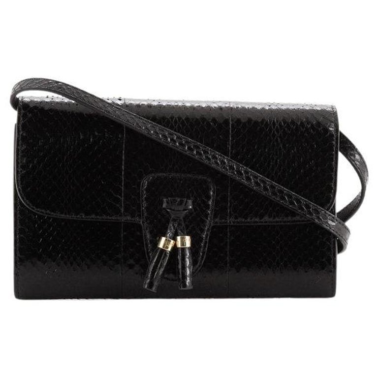 Celine Tassels Wallet on Strap Python at 1stDibs