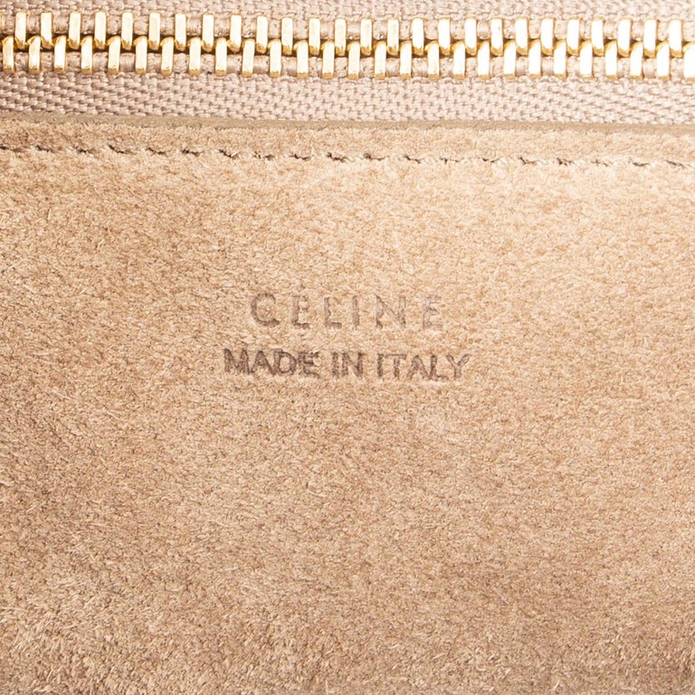 CELINE taupe leather RING Top Handle Bag at 1stDibs | celine top handle ...