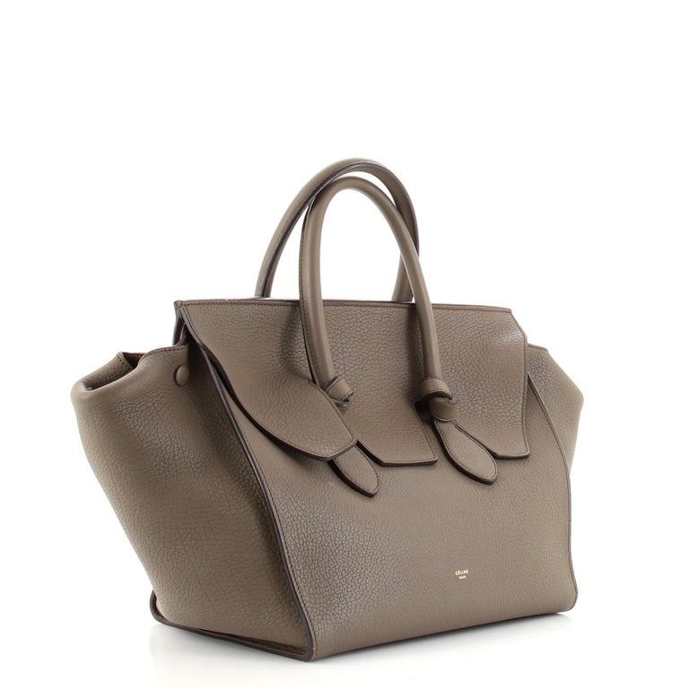 Celine Tie Knot Tote Grainy Leather Small For Sale at 1stDibs