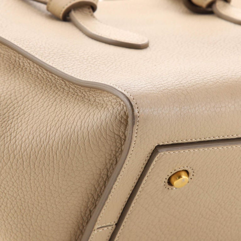 Celine Tie Knot Tote Grainy Leather Small For Sale at 1stDibs