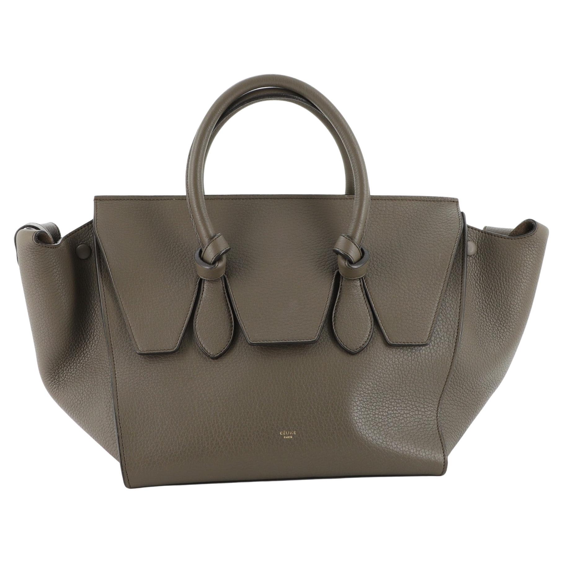 Celine Tie Knot Tote Grainy Leather Small at 1stDibs