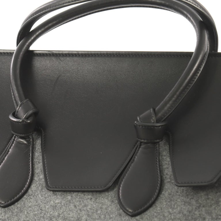 Celine Tie Knot Tote Leather and Felt Medium at 1stDibs